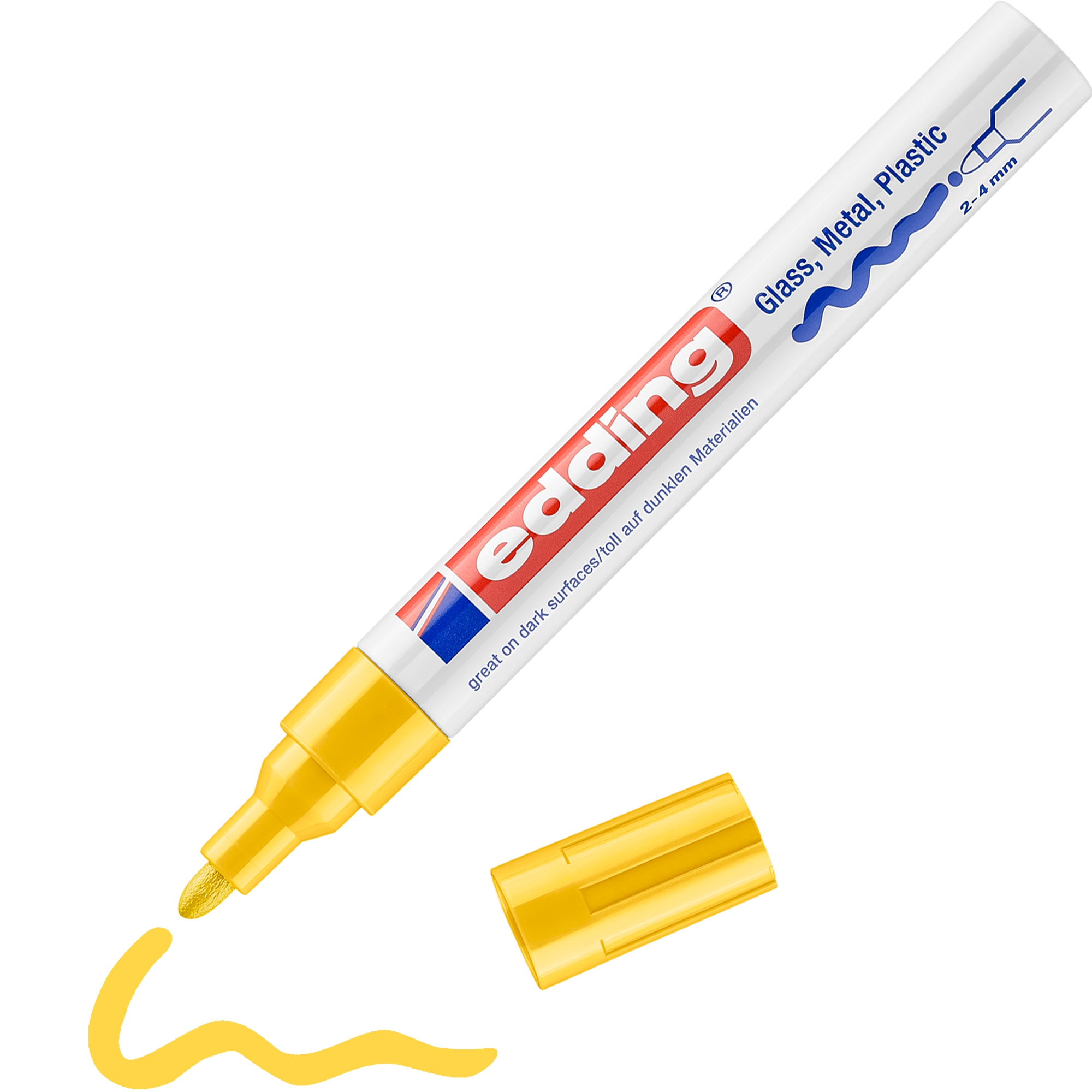edding 750 Glanzlackmarker 2-4mm gelb (05) | HanseGas